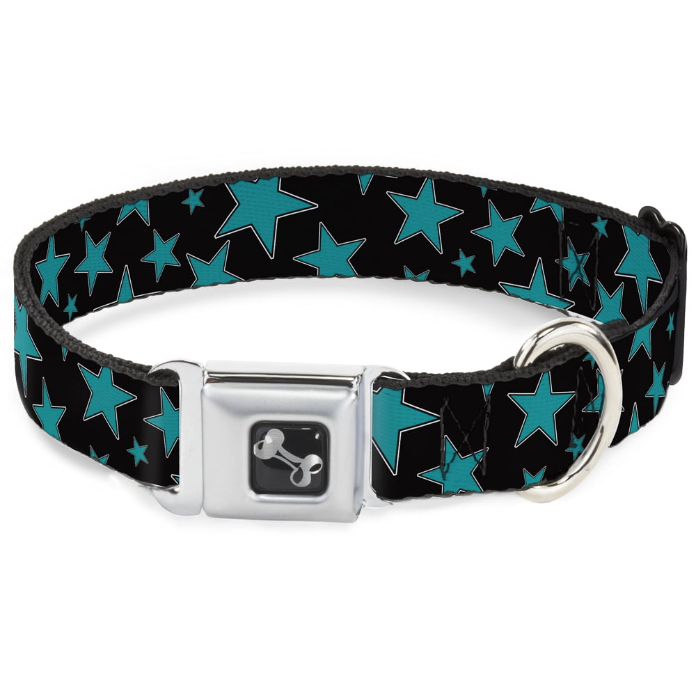 Buckle-Down Pet Collar, Dog Collar Metal Seatbelt Buckle, Multi Stars ...