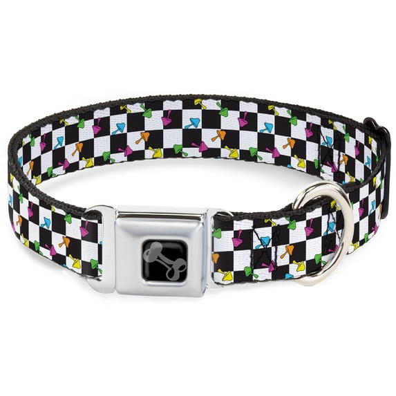 Buckle-Down Pet Collar, Dog Collar Metal Seatbelt Buckle, Mushrooms ...