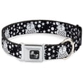 Buckle-Down Pet Collar, Dog Collar Metal Seatbelt Buckle, Owls Black ...