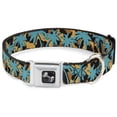 Buckle-Down Pet Collar, Dog Collar Metal Seatbelt Buckle, Palm Tree ...