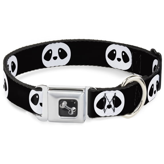 Buckle-Down Pet Collar, Dog Collar Metal Seatbelt Buckle, Panda Face ...
