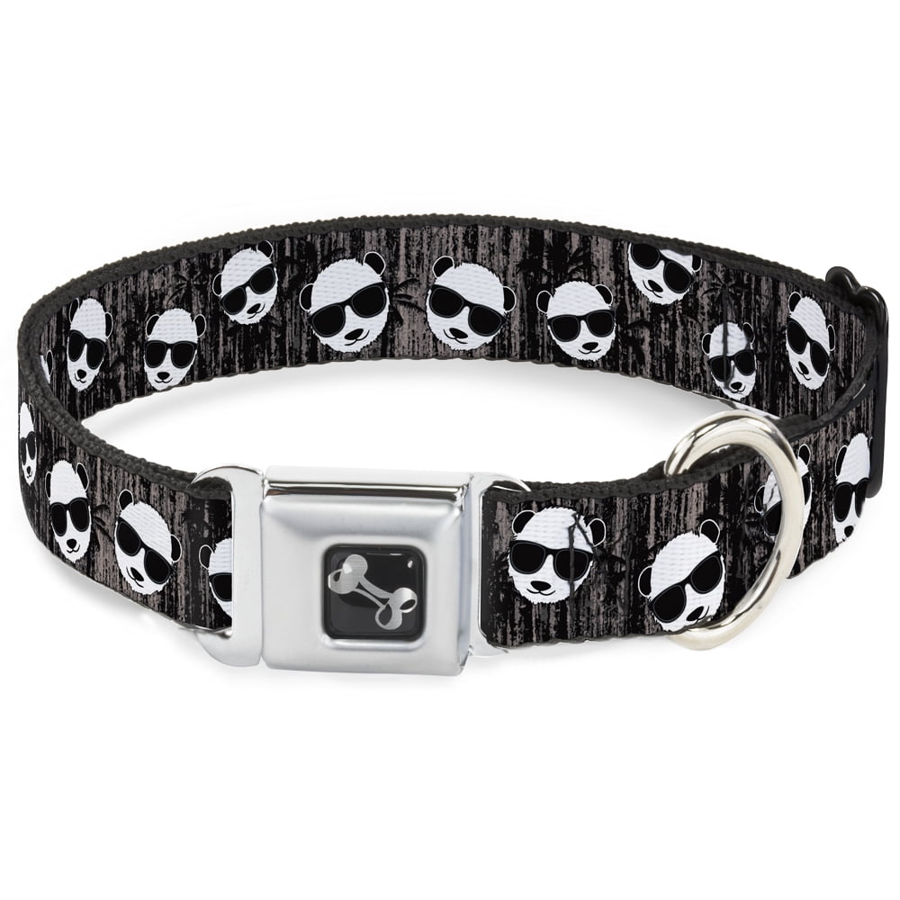 Buckle-Down Pet Collar, Dog Collar Metal Seatbelt Buckle, Panda ...