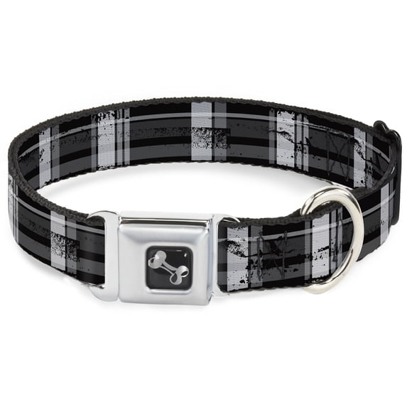 Buckle-Down Pet Collar, Dog Collar Metal Seatbelt Buckle, Plaid ...