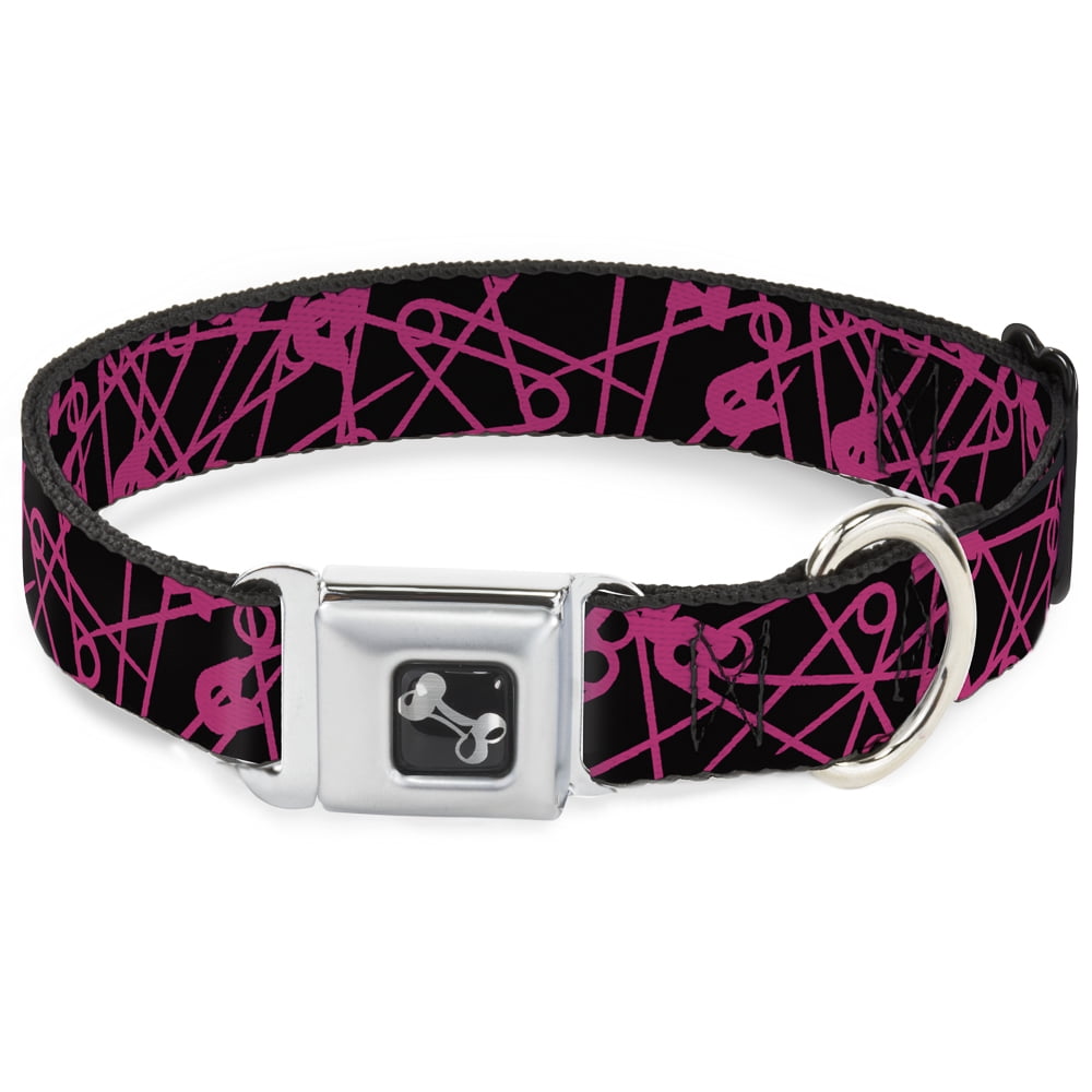 Buckle-Down Pet Collar, Dog Collar Metal Seatbelt Buckle, Safety Pins ...