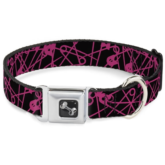 Buckle-Down Pet Collar, Dog Collar Metal Seatbelt Buckle, Safety Pins ...