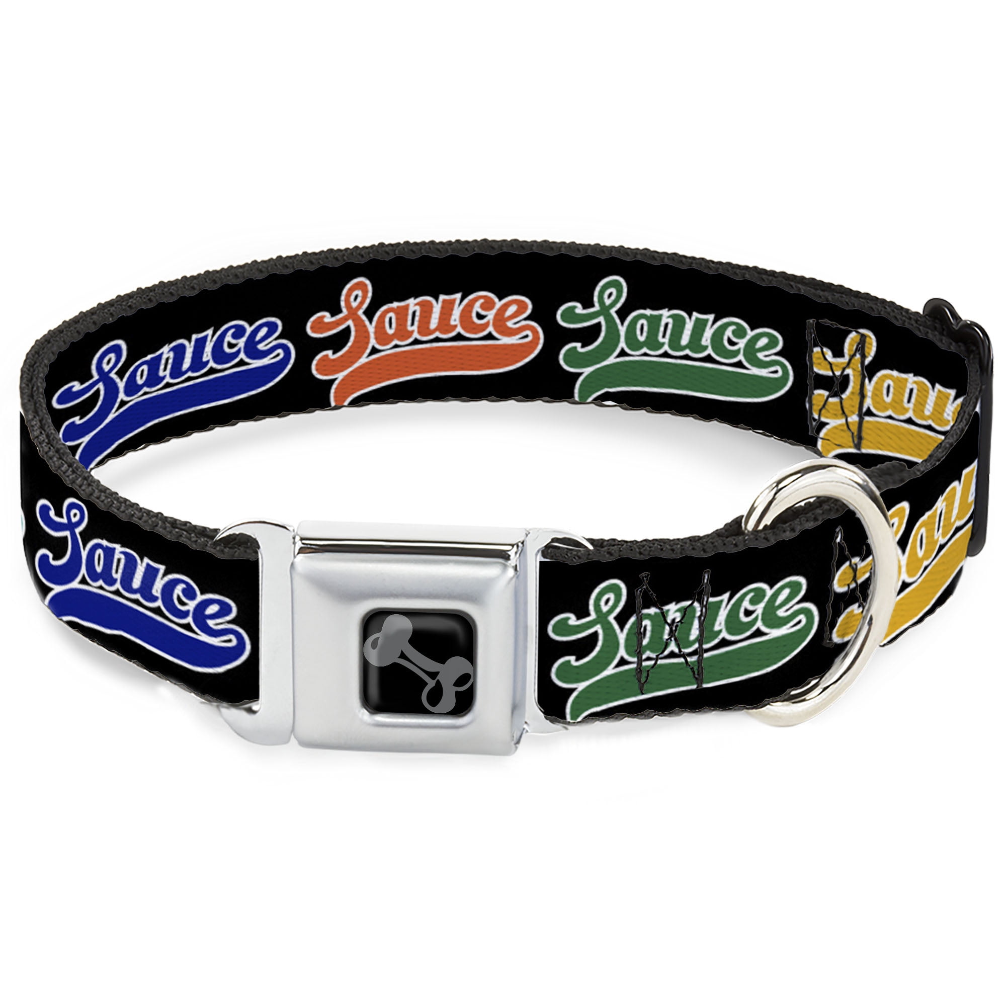 Buckle-Down Pet Collar, Dog Collar Metal Seatbelt Buckle, Sauce ...