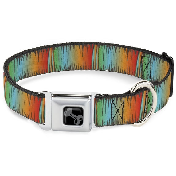 Buckle-Down Pet Collar, Dog Collar Metal Seatbelt Buckle, Scribble ...