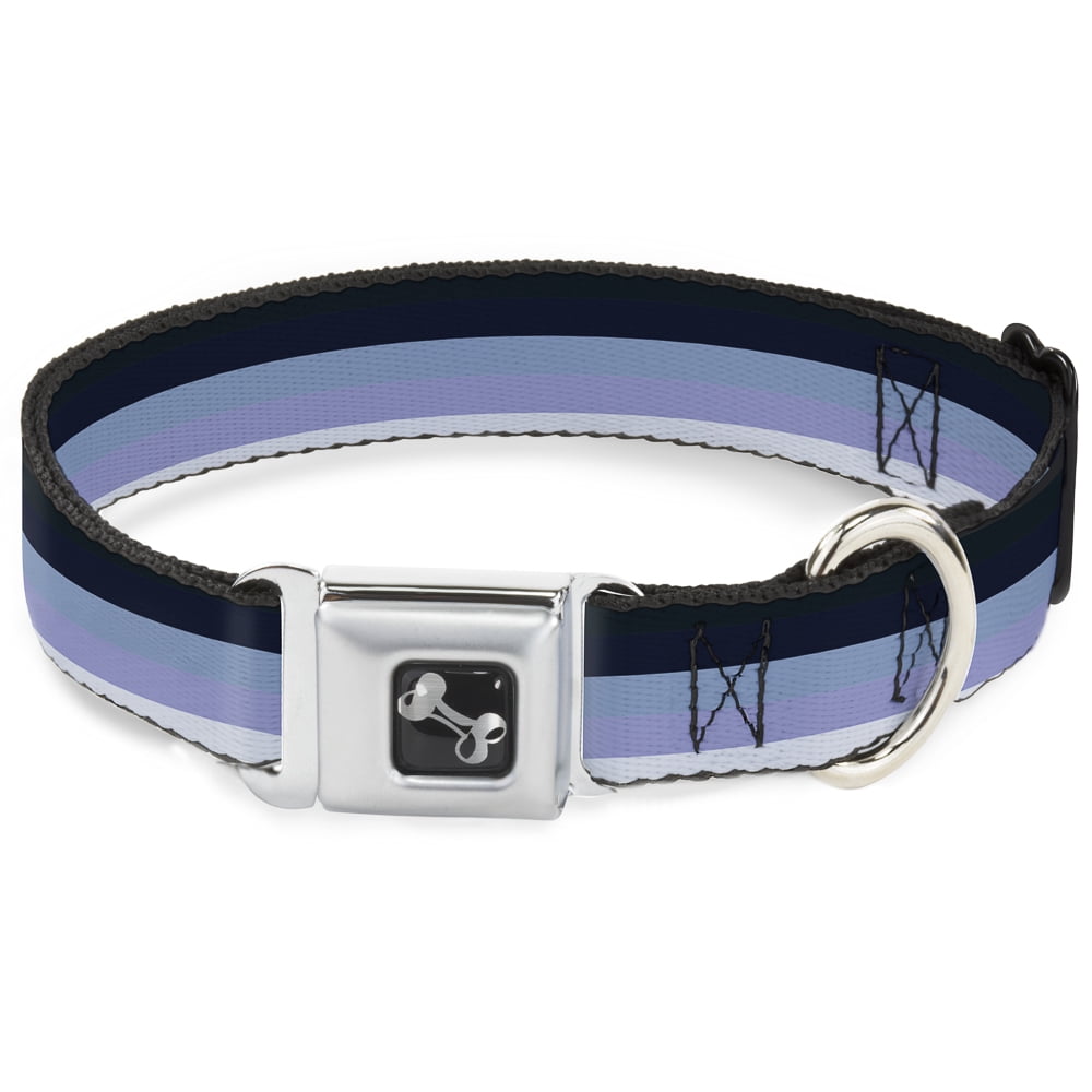 Buckle-Down Pet Collar, Dog Collar Metal Seatbelt Buckle, Spectrum Blue ...