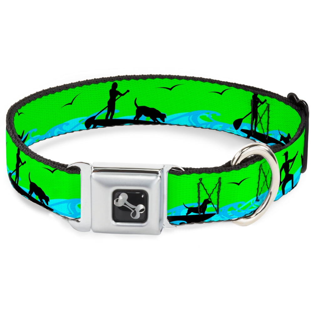 Buckle-Down Pet Collar, Dog Collar Metal Seatbelt Buckle, Sup Dog Neon ...