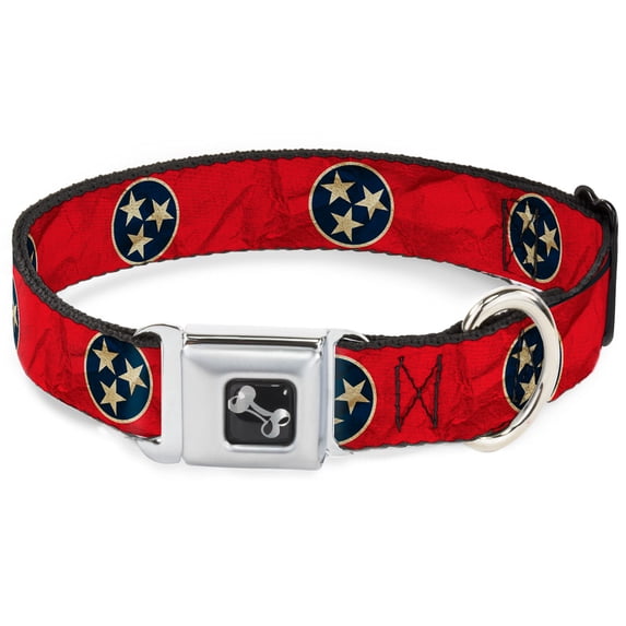 Buckle-Down Pet Collar, Dog Collar Metal Seatbelt Buckle, Tennessee ...