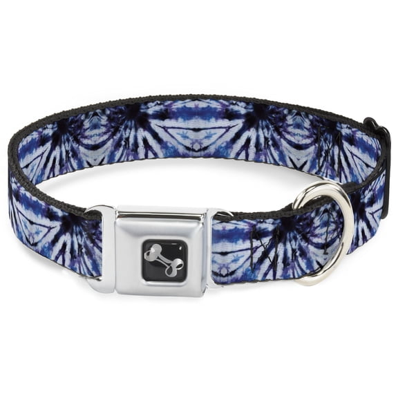 Buckle-Down Pet Collar, Dog Collar Metal Seatbelt Buckle, Tie Dye ...