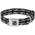 Buckle-Down Pet Collar, Dog Collar Metal Seatbelt Buckle, Union Jack ...
