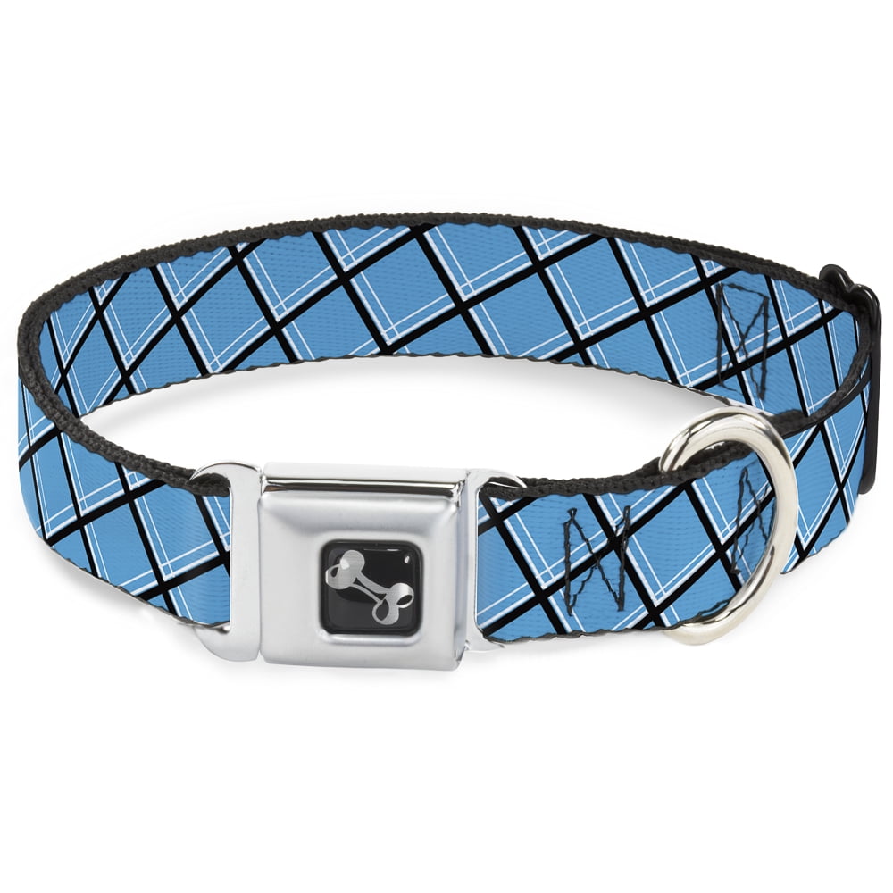 Buckle-Down Pet Collar, Dog Collar Metal Seatbelt Buckle, Wire Grid ...
