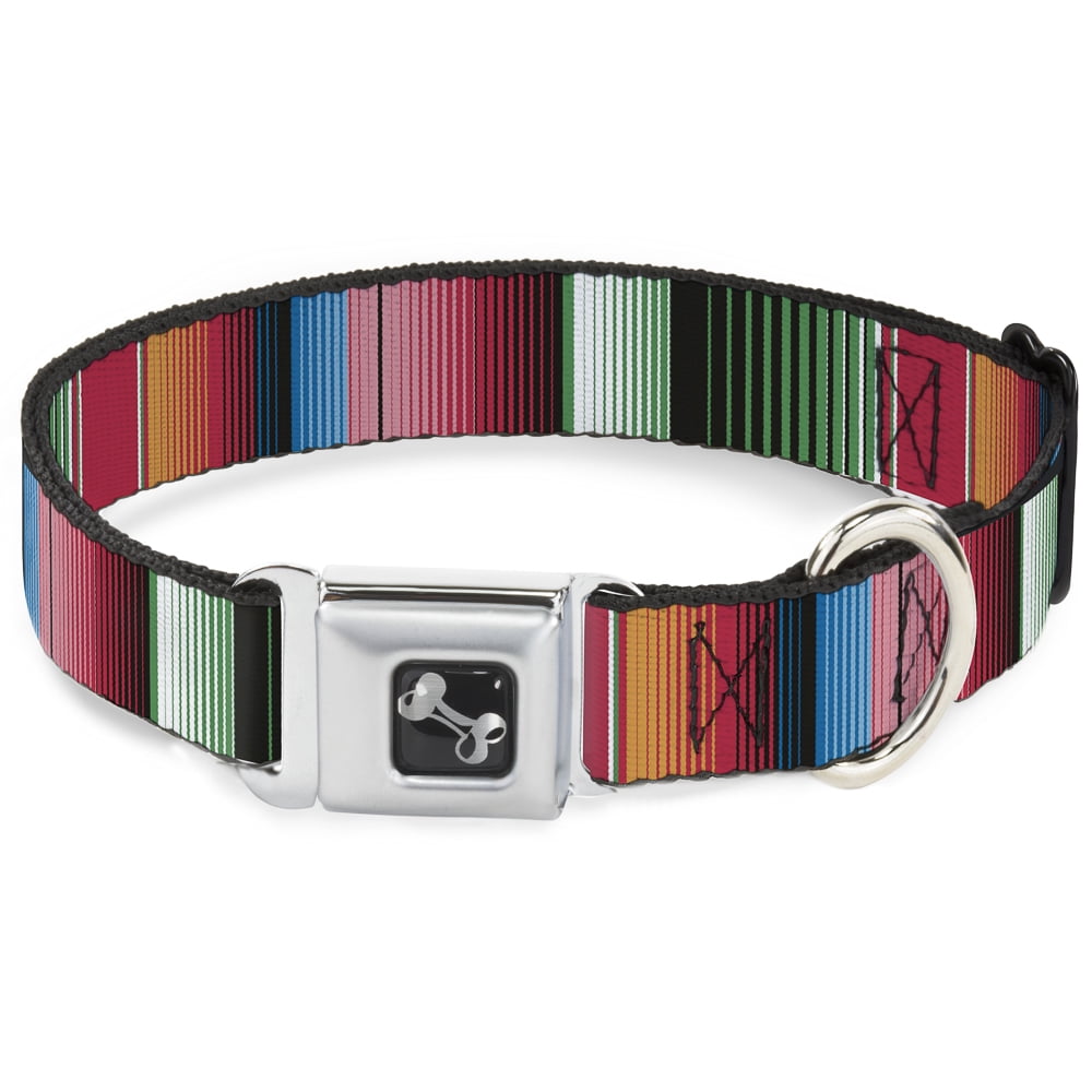 Buckle-Down Pet Collar, Dog Collar Metal Seatbelt Buckle, Zarape ...