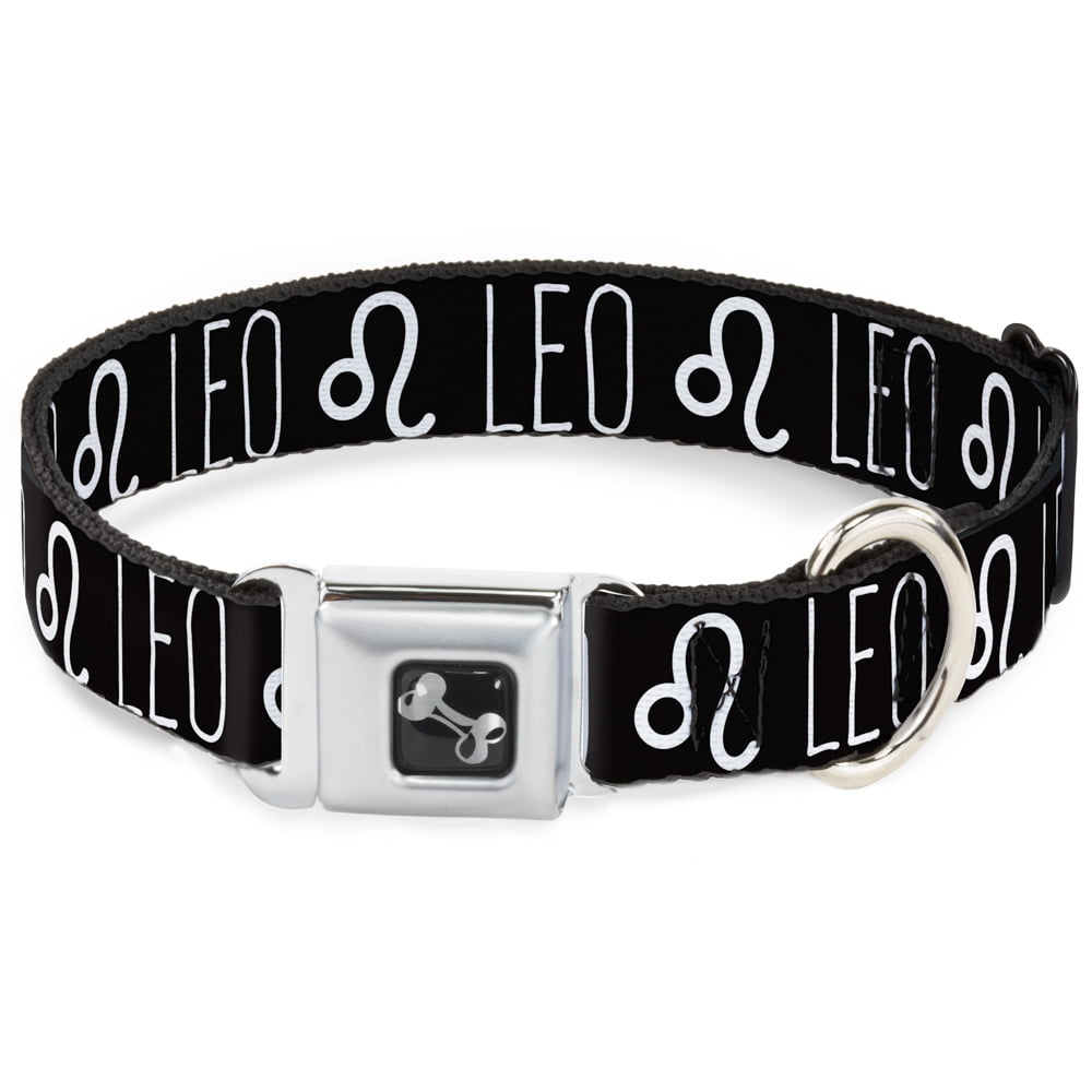 Buckle-Down Pet Collar, Dog Collar Metal Seatbelt Buckle, Zodiac Leo ...