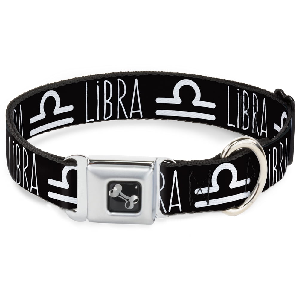 Buckle-Down Pet Collar, Dog Collar Metal Seatbelt Buckle, Zodiac Libra ...