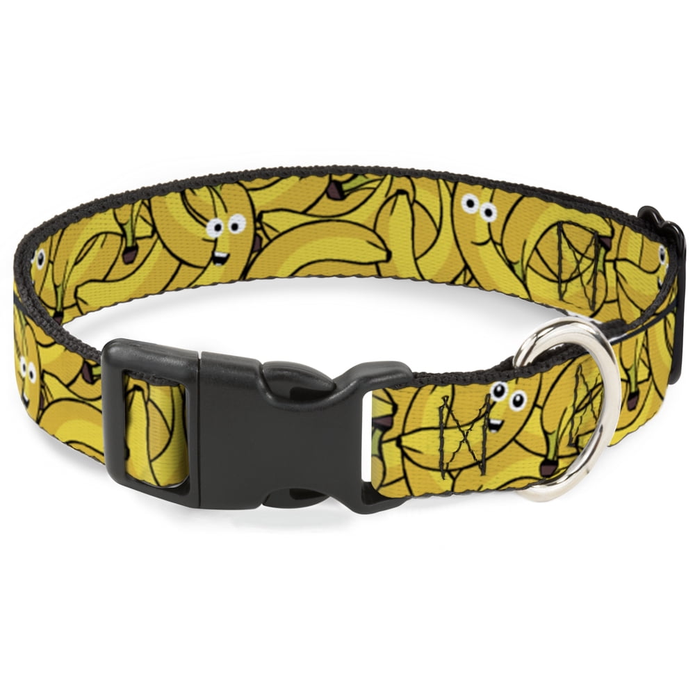 Buckle-Down Pet Collar, Dog Collar Plastic Buckle, Bananas Stacked ...