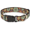 Buckle-Down Pet Collar, Dog Collar Plastic Buckle, Boho Mandala ...