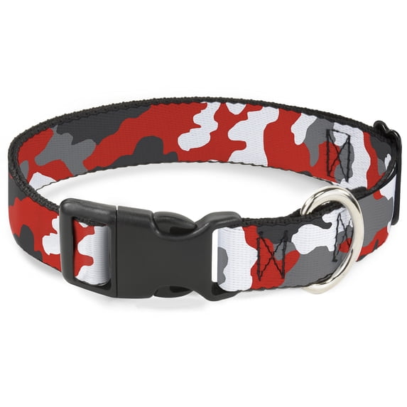 Buckle-Down Pet Collar, Dog Collar Plastic Buckle, Camo Orange, 16 to ...