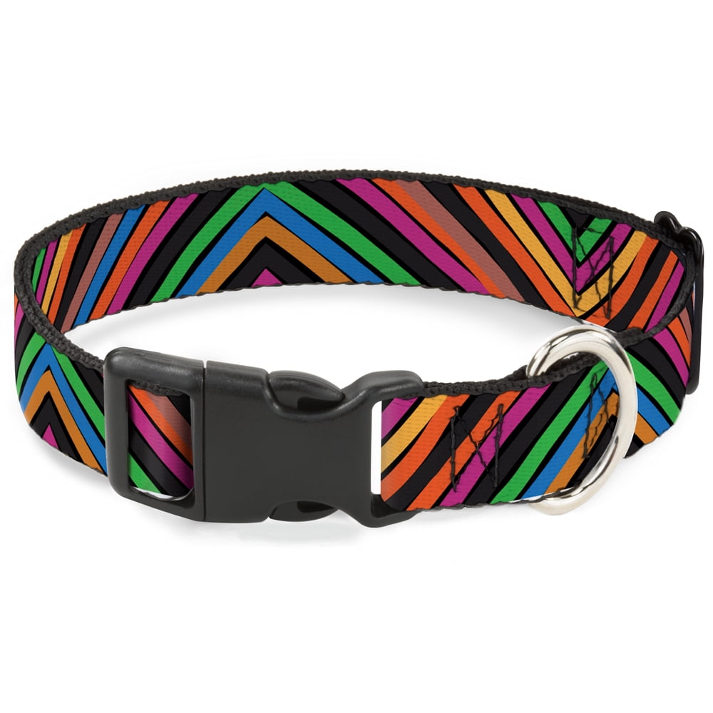 Buckle-Down Pet Collar, Dog Collar Plastic Buckle, Chevron Freehand ...