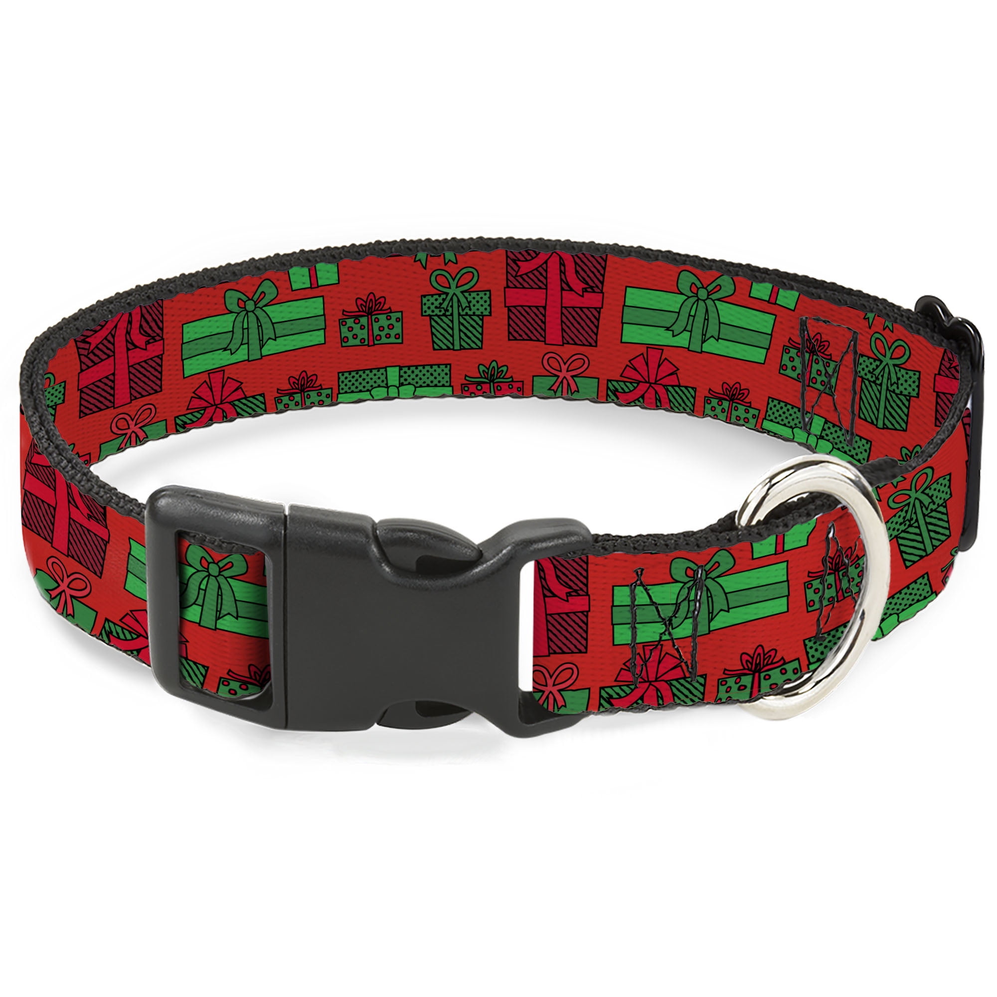 Buckle-Down Pet Collar, Dog Collar Plastic Buckle, Christmas Holiday ...