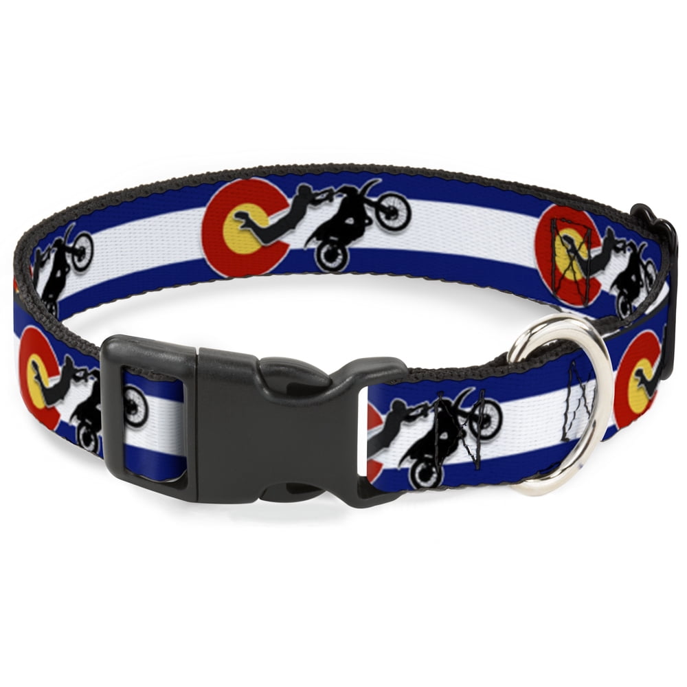 Buckle-Down Pet Collar, Dog Collar Plastic Buckle, Colorado Freestyle ...