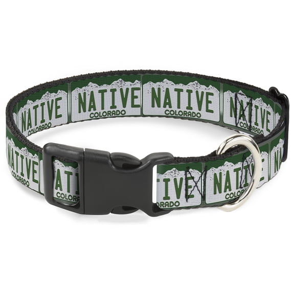 Buckle-Down Pet Collar, Dog Collar Plastic Buckle, Colorado License ...