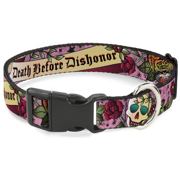 Buckle-Down Pet Collar, Dog Collar Plastic Buckle, Death Before ...