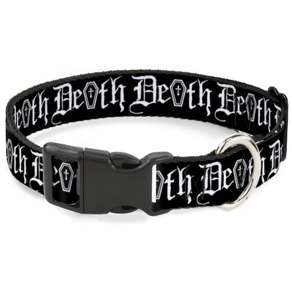 Buckle-Down Pet Collar, Dog Collar Plastic Buckle, Death Coffin Old ...