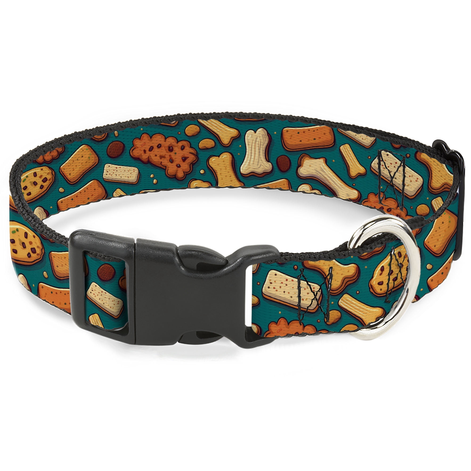 Buckle-Down Pet Collar, Dog Collar Plastic Buckle, Dog Bone and Biscuit ...