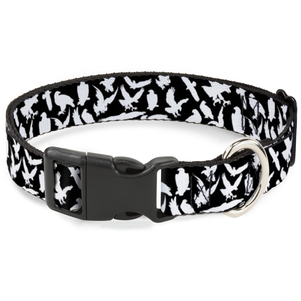 Buckle-Down Pet Collar, Dog Collar Plastic Buckle, Eagle Silhouettes ...
