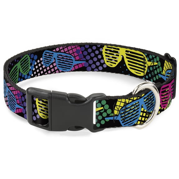 Buckle-Down Pet Collar, Dog Collar Plastic Buckle, Eighties Shades ...