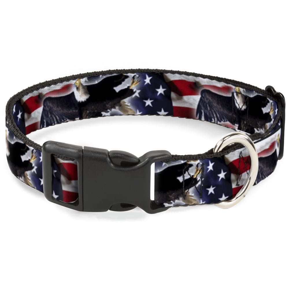 Buckle-Down Pet Collar, Dog Collar Plastic Buckle, Flying Eagle ...