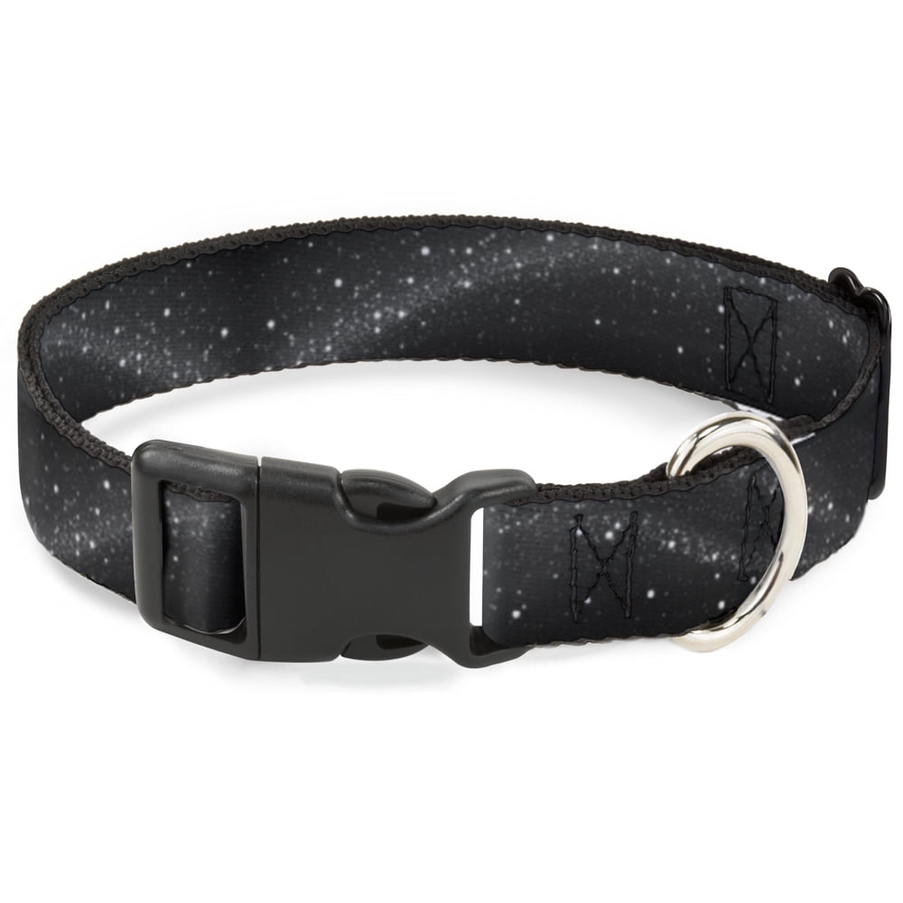 Buckle-Down Pet Collar, Dog Collar Plastic Buckle, Galaxy Arch Black ...