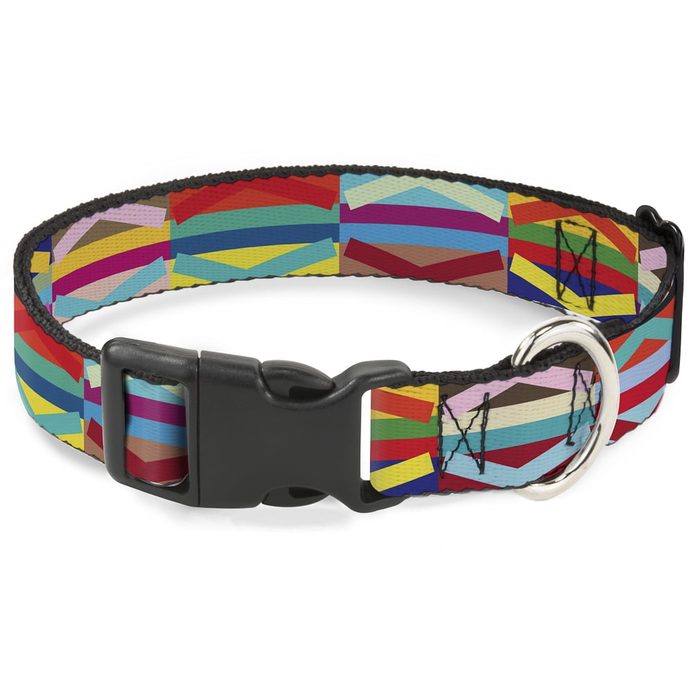 Buckle-Down Pet Collar, Dog Collar Plastic Buckle, Geometric Pattern ...