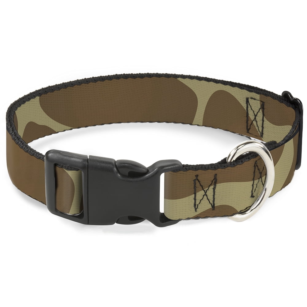 Buckle-Down Pet Collar, Dog Collar Plastic Buckle, Giraffe Spots Tan ...