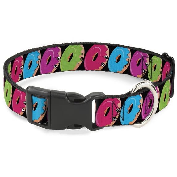 Buckle-Down Pet Collar, Dog Collar Plastic Buckle, Glaze Donut ...