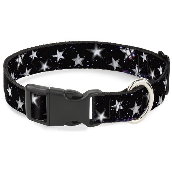 Buckle-Down Pet Collar, Dog Collar Plastic Buckle, Glowing Stars In ...