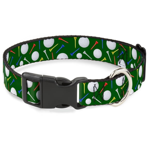 Buckle-Down Pet Collar, Dog Collar Plastic Buckle, Golf Balls Tees ...