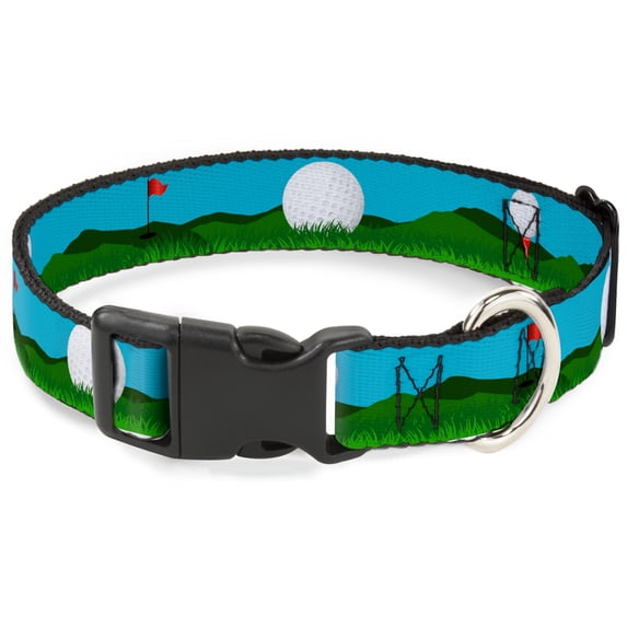 Buckle-Down Pet Collar, Dog Collar Plastic Buckle, Golf Course Balls ...