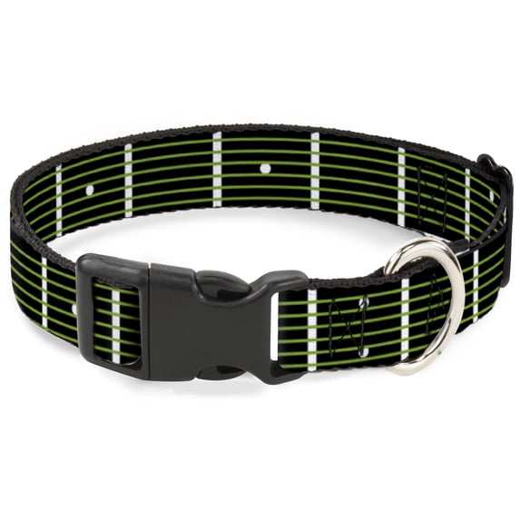 Buckle-Down Pet Collar, Dog Collar Plastic Buckle, Guitar Neck Black ...