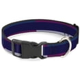 Buckle-Down Pet Collar, Dog Collar Plastic Buckle, Hash Mark Stripe ...