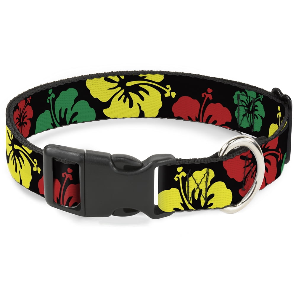 Buckle-Down Pet Collar, Dog Collar Plastic Buckle, Hibiscus Close Up ...