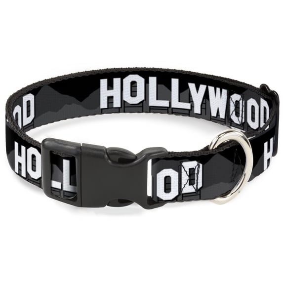 Buckle-Down Pet Collar, Dog Collar Plastic Buckle, Hollywood Sign ...