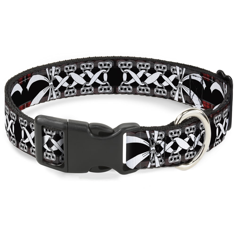 Buckle-Down Pet Collar, Dog Collar Plastic Buckle, Icons Patterns, 13 ...