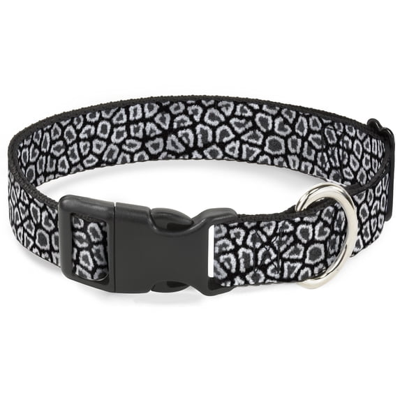 Buckle-Down Pet Collar, Dog Collar Plastic Buckle, Leopard Black, 16 to ...