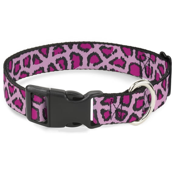 Buckle-Down Pet Collar, Dog Collar Plastic Buckle, Leopard Close Up ...
