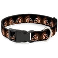 Buckle-Down Pet Collar, Dog Collar Plastic Buckle, Mohawk Skulls No ...