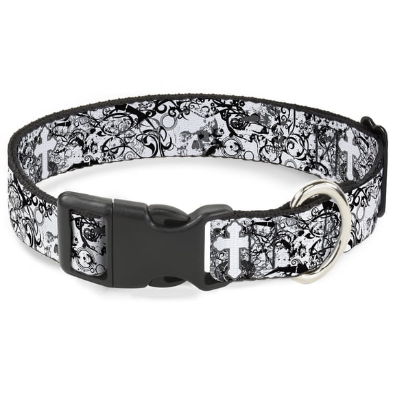 Buckle-Down Pet Collar, Dog Collar Plastic Buckle, Orthodox Chaos, 7 to ...