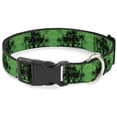 Buckle-Down Pet Collar, Dog Collar Plastic Buckle, Palm Trees Rings ...